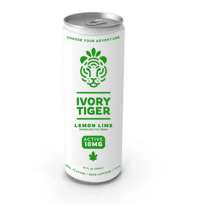 Ivory Tiger Sparkling THC Drink – 10 mg THC | 12 oz